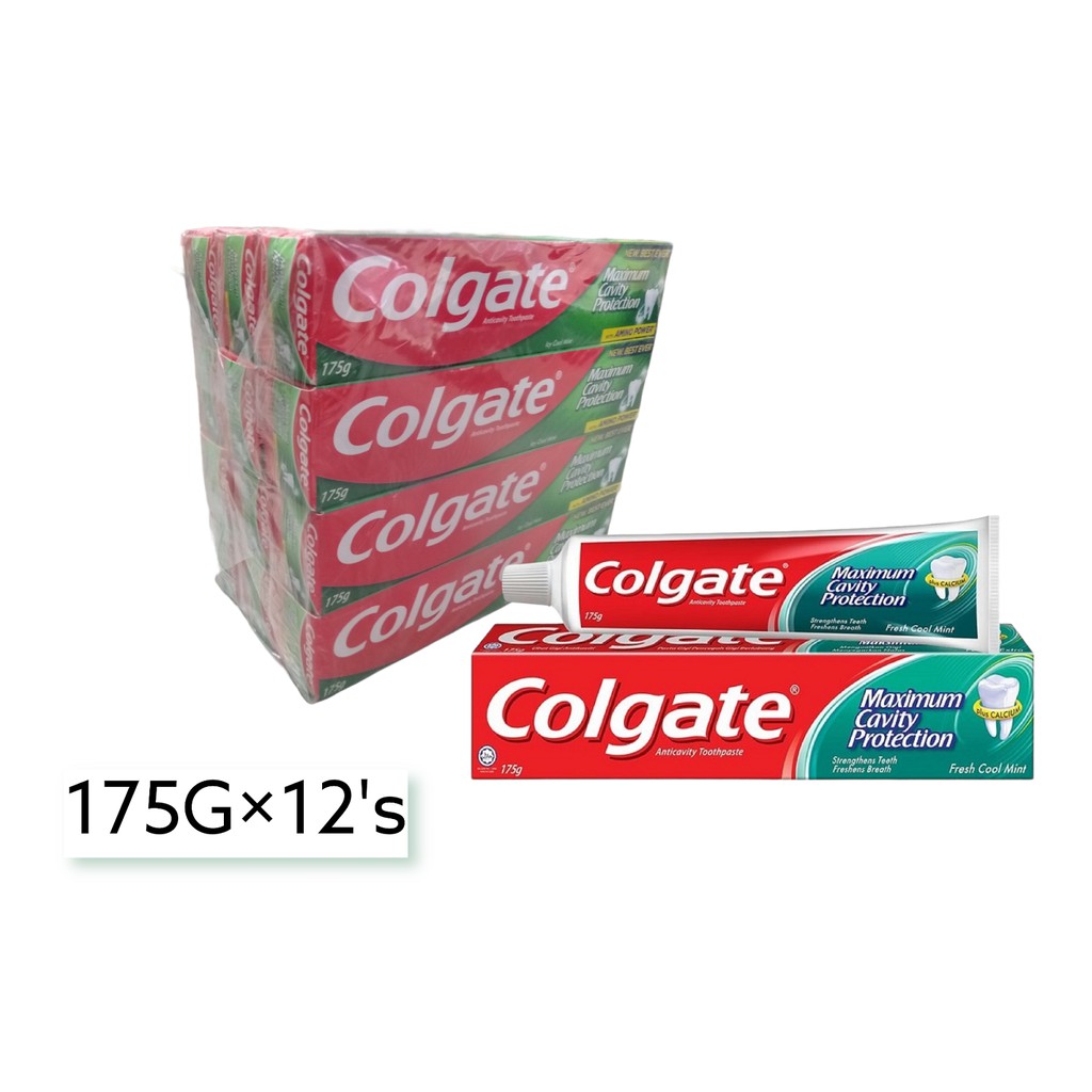 Colgate Toothpaste Fresh Cool Mint 175gx12 | Shopee Malaysia