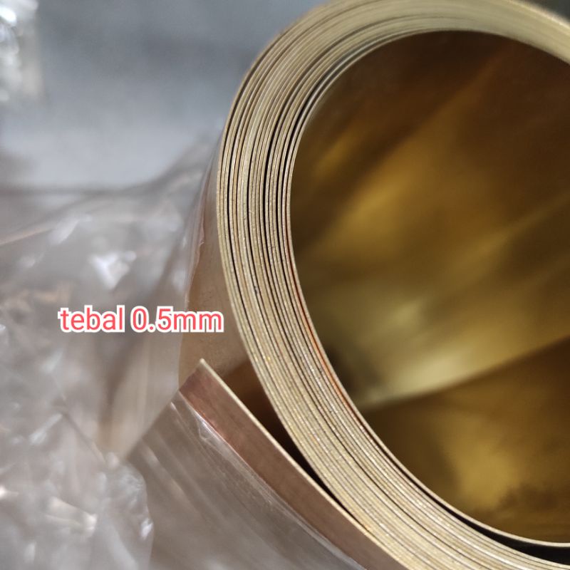 Brass Sheet / Kepingan Tembaga 0.05/0.15/0.2/0.5mm(1 kaki / 30cm ...