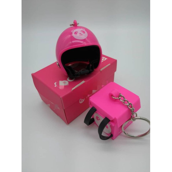 Cute Hot Keychain Pink Helmet And Bag Keychain | Shopee Malaysia