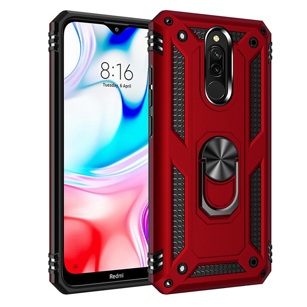 Colorful Case Redmi 8 / 8A Shockproof Cover Redmi8 Finger Ring Holder ...