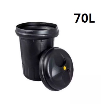 70 litre Fiber Garbage Dustbin Trash Pail With Cover/Tong// Tong Sampah Fiber / Water Can Water ...