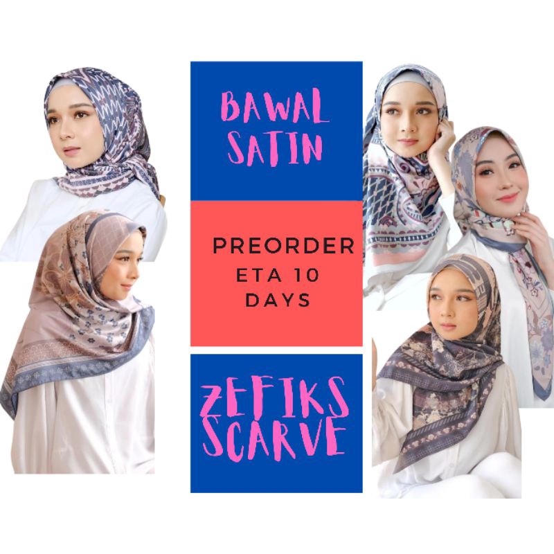 PRE ORDER 💥 ZEFIKS SCARVES SATIN | Shopee Malaysia