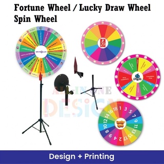Fortune Wheel Stand | Spin Wheel | Lucky Draw Spinning Wheel 60cm ...