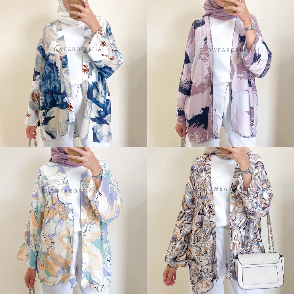 Flowear Kyla Women's Long Sleeve Cardigan Abstract Series | Shopee Malaysia