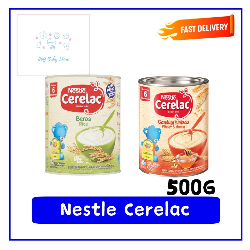 Nestle Cerelac Cereals Rice/Wheat Honey - No Added Sugar (500g) | Shopee Malaysia