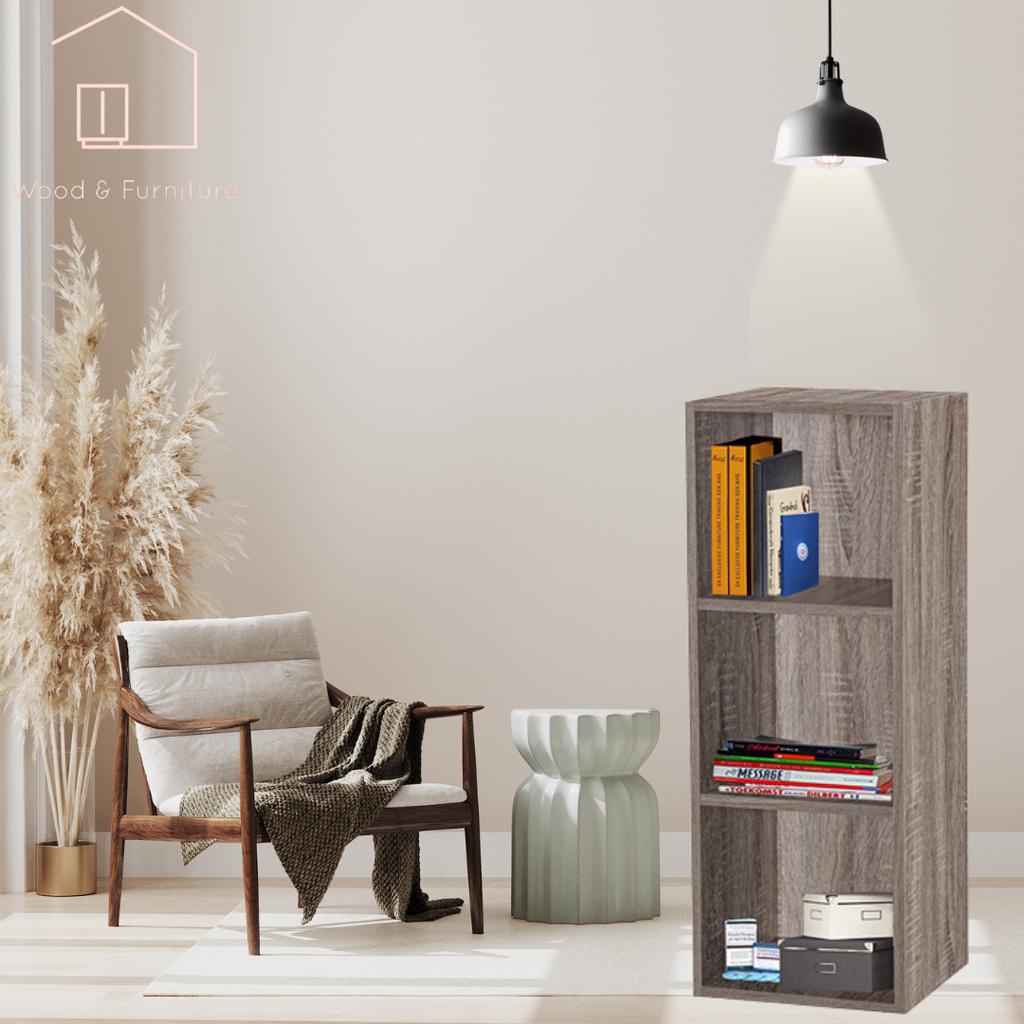 3-Tier Multipurpose Rack Book Shelf/ Book Rack Cabinet (Rak Buku ...