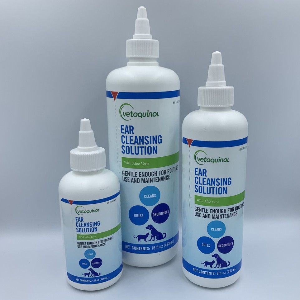 Vetoquinol Ear Cleansing Solution for Cats & Dogs 118/236/473ml Most ...