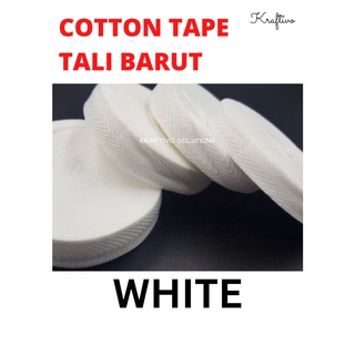 [ COTTON TAPE ] 13mm X 12m WHITE COTTON TAPE / PINK COTTON TAPE / PITA ...