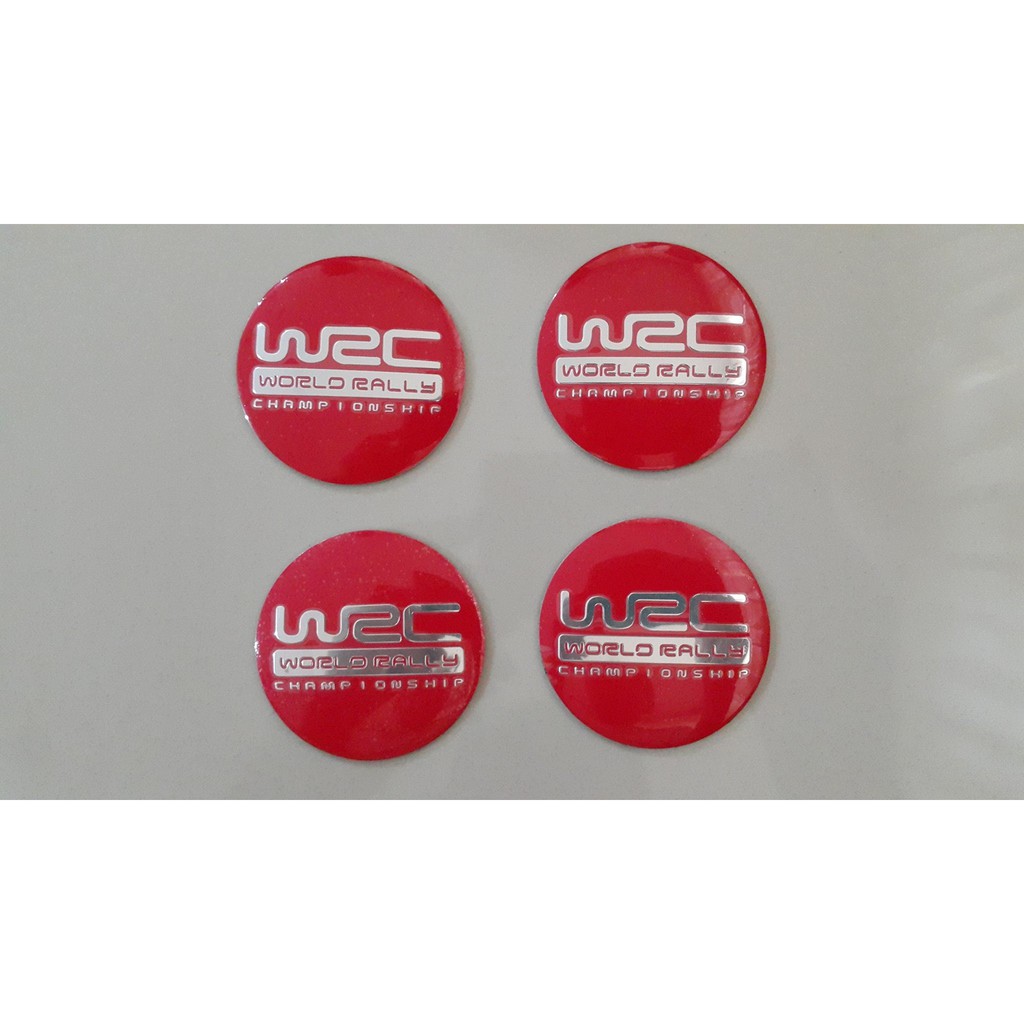 WRC Wheel Centre Cap Emblem Sticker Decals(56MM) | Shopee Malaysia