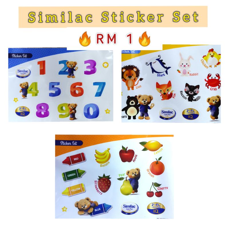 Similac Sticker Set (3 types to choose) | Shopee Malaysia
