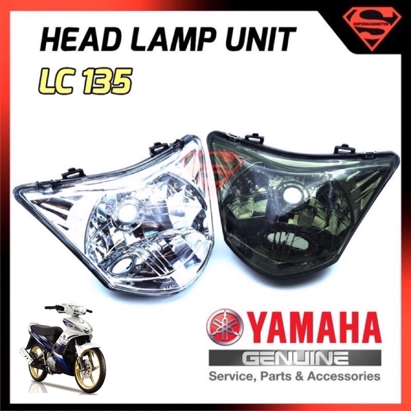 HEAD LAMP LC135 V1 LC 135 V1 135LC SMOKE / CLEAR LAMPU DEPAN HEADLAMP SOCKET SOCKET LAMPU ...