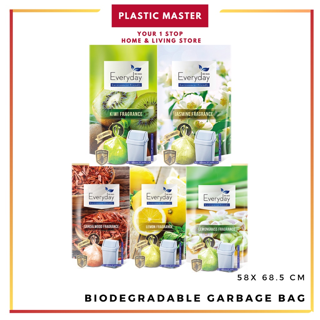 Biodegradable Garbage Bag Rubbish Bag Cleaning Trash Bags Dustbin ...