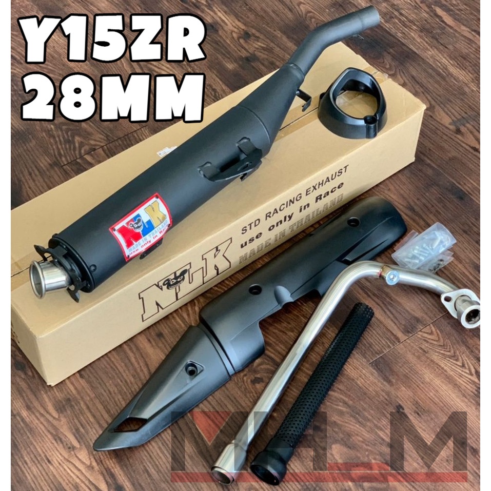 *FREE EXHAUST COVER* Y15ZR 28MM NLK Ekzos EXHAUST STANDARD OPEN STD ...