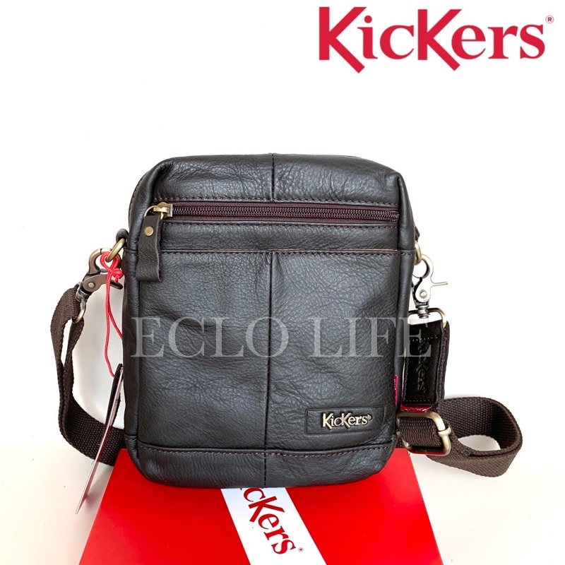Kickers Sling Bag Pouch Bag (2 in 1) Original Genuine Leather [89169 I ...