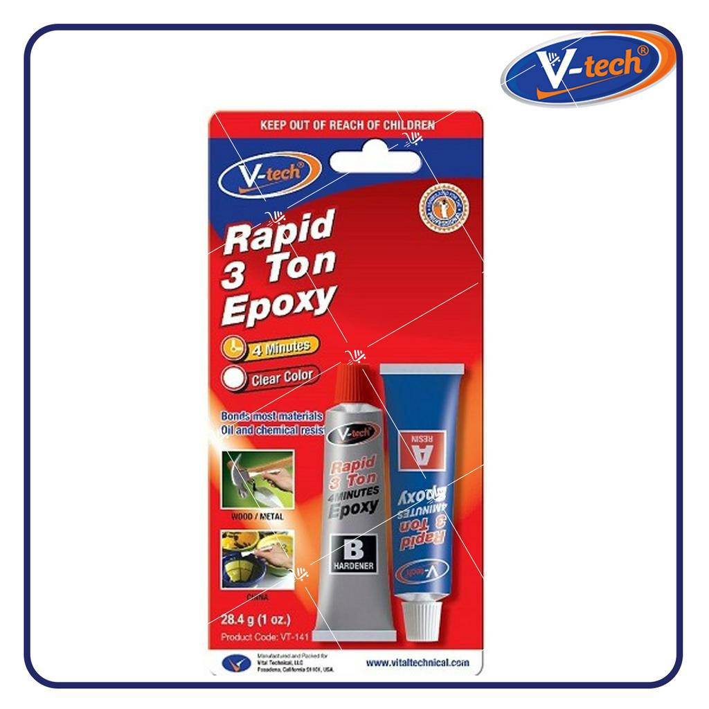 VT-141B1 V-tech Rapid 3 Ton 4 Minutes Epoxy 28.4g | Shopee Malaysia
