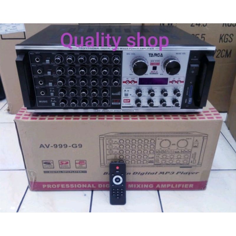 DIGITAL POWER AMPLIFIER AMPLI TARGA AV 999 G9 AV999G9 999G9 KARAOKE USB ...