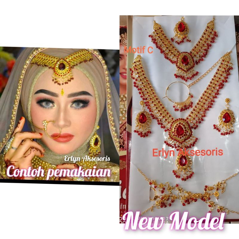 Indian BRIDAL BRIDAL set/Indian BRIDAL Necklace set | Shopee Malaysia