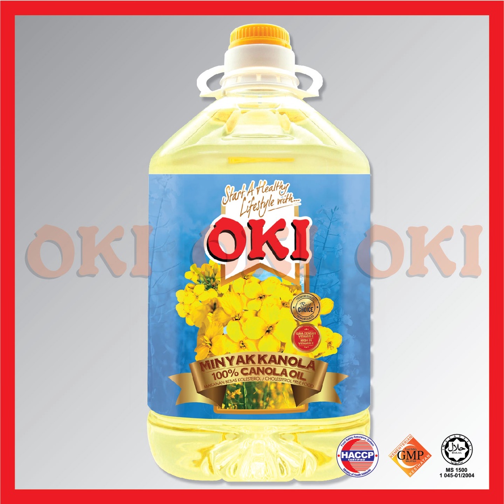 OKI Canola Oil 3kg bottle | Shopee Malaysia