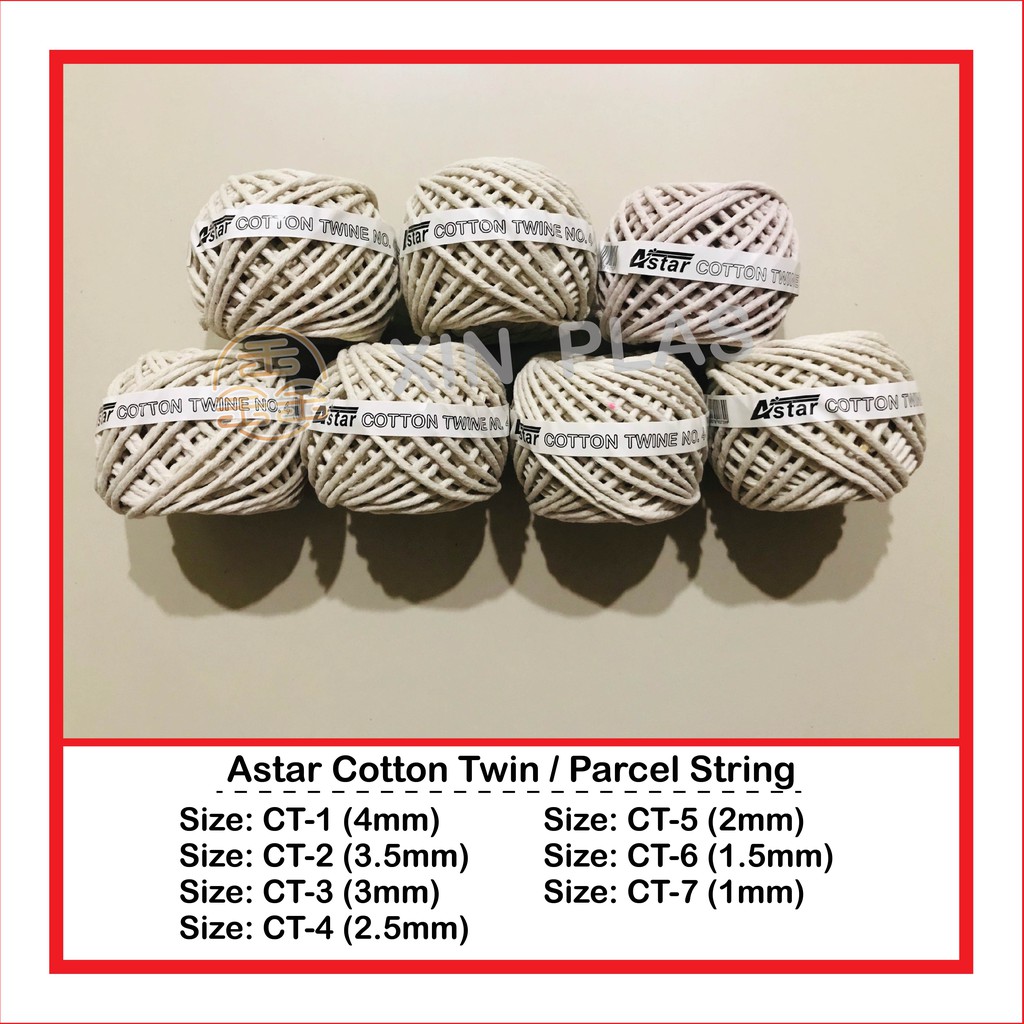 Astar Cotton Twin / Parcel string【7size】 | Shopee Malaysia