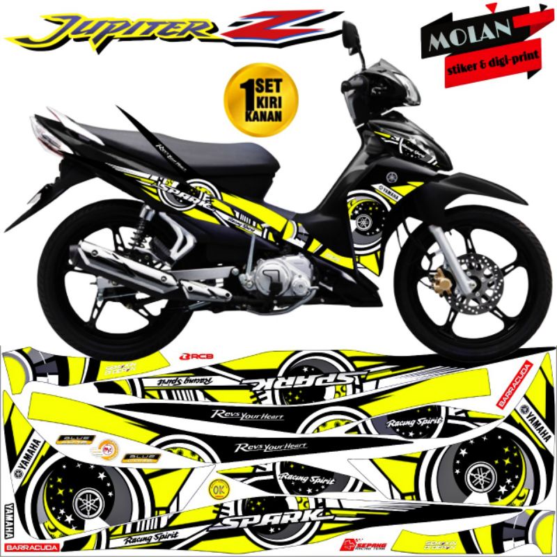 Decal Sticker Striping Variations Jupiter Z Robot 2010-2013 MONSUN V ...