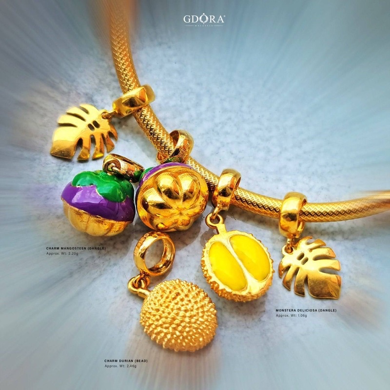 Niza Dora Gold Gdora Durian Orange Dangle | Shopee Malaysia