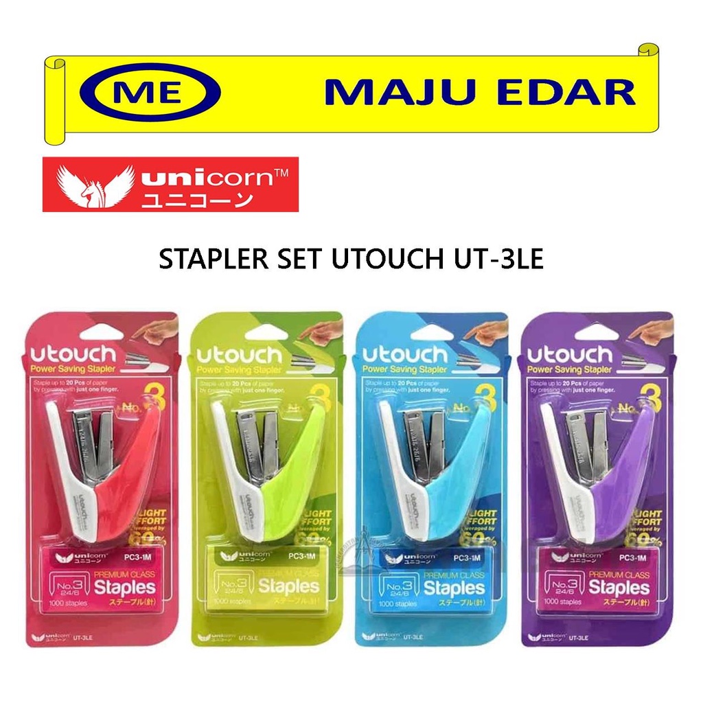 UNICORN STAPLER SET UTOUCH UT-3LE (NO.3 STAPLES) | Shopee Malaysia