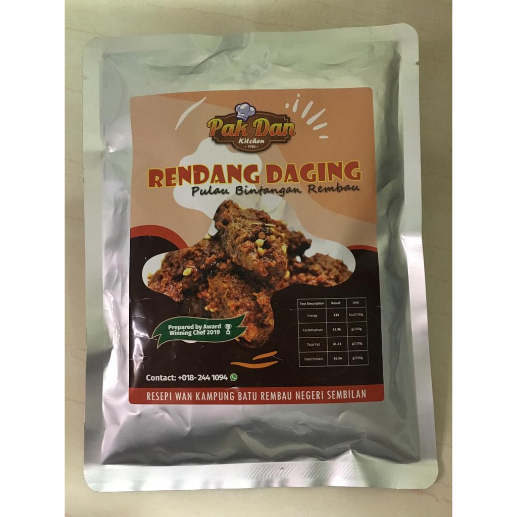 Rendang Daging Pulau Bintongan Rembau - Retort Packaging | Shopee Malaysia