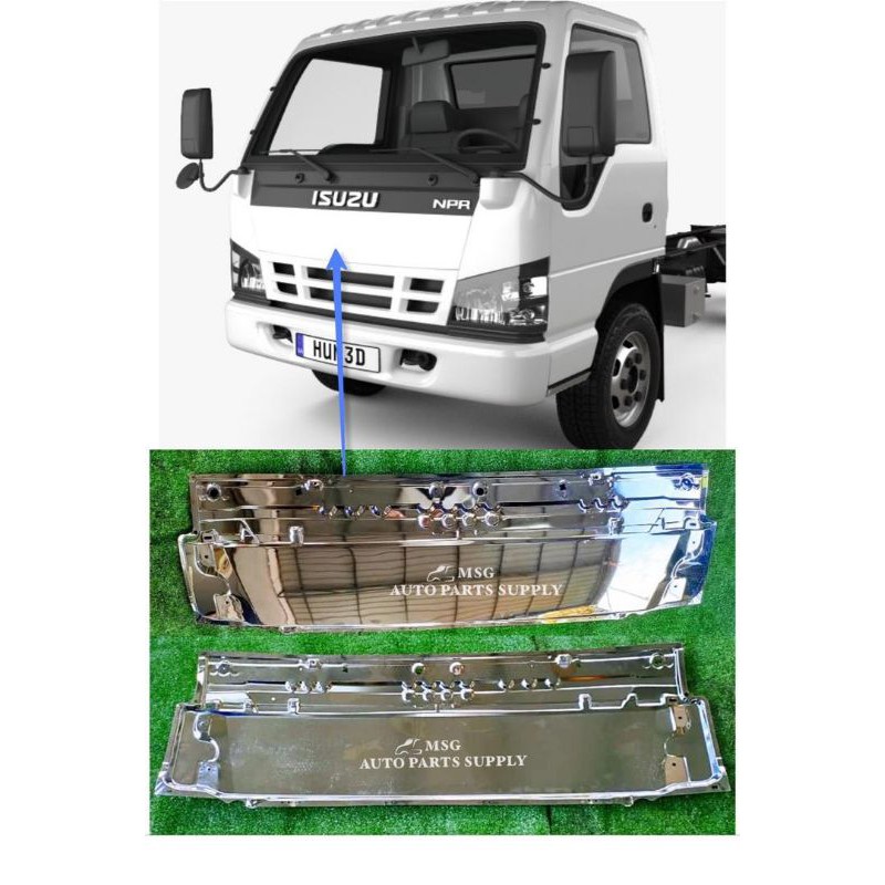 ISUZU NQR NPR NKR N-SERIES (3Ton)FRONT PANEL 173CM CHROME PANEL HIGH ...