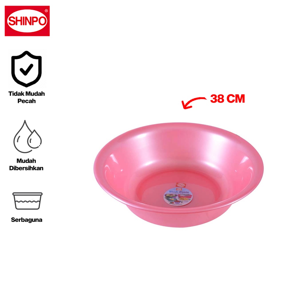 Shinpo Plastic Basin Diameter 38CM German Wash Basin Not Easy Broken SPO-SIP-823-L | Shopee Malaysia