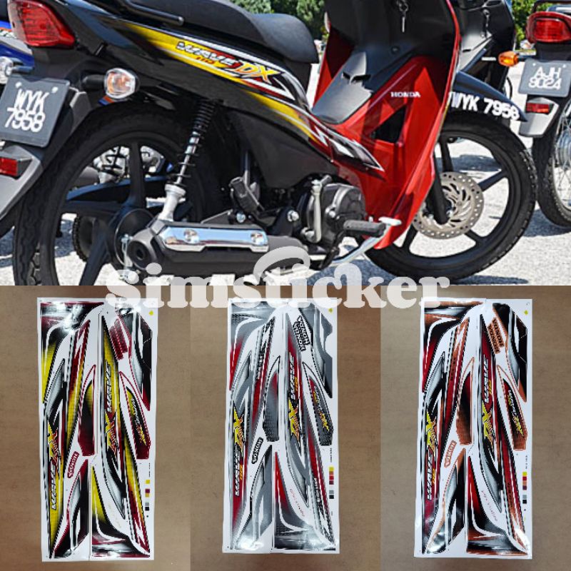 WAVE 110 DX (1) STICKER BODY STRIPE HONDA | Shopee Malaysia