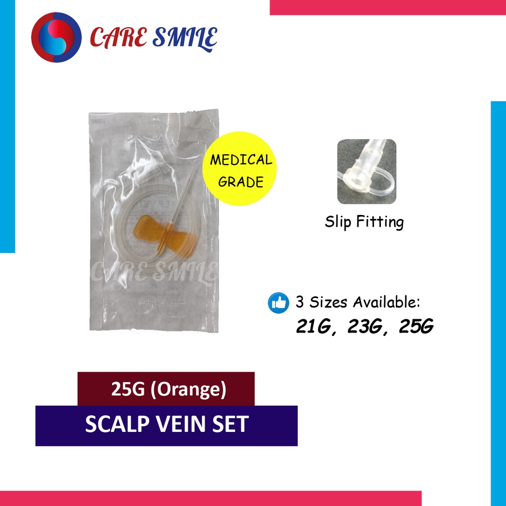 Scalp Vein Set Butterfly Needle 21G 23G 25G Winged Infusion Set Sterile ...