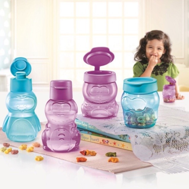 Tupperware Kids Fun Set (Bottle 350ml + Snack Cup 300ml) | Shopee Malaysia