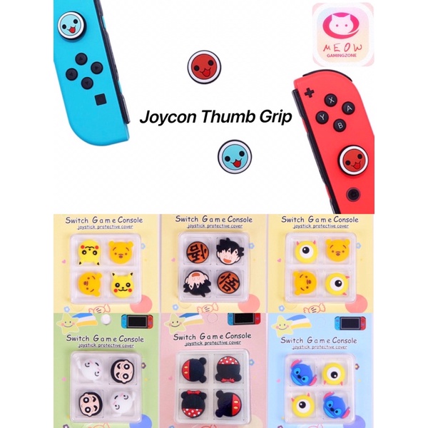 Nintendo Switch 4 PCS Set Cartoon Joystick Protective Cover Joy Con ...