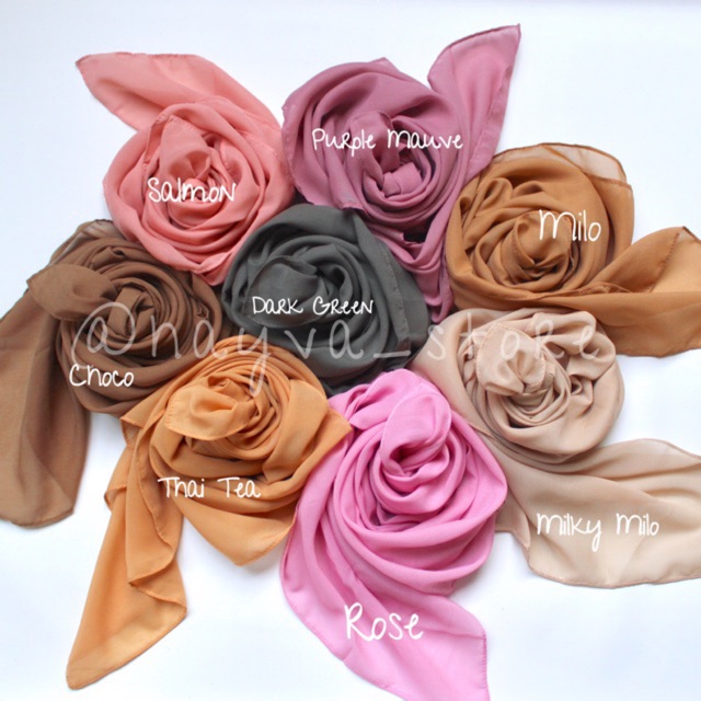 Basic poly catton hijab/hijab/muslim fashion | Shopee Malaysia
