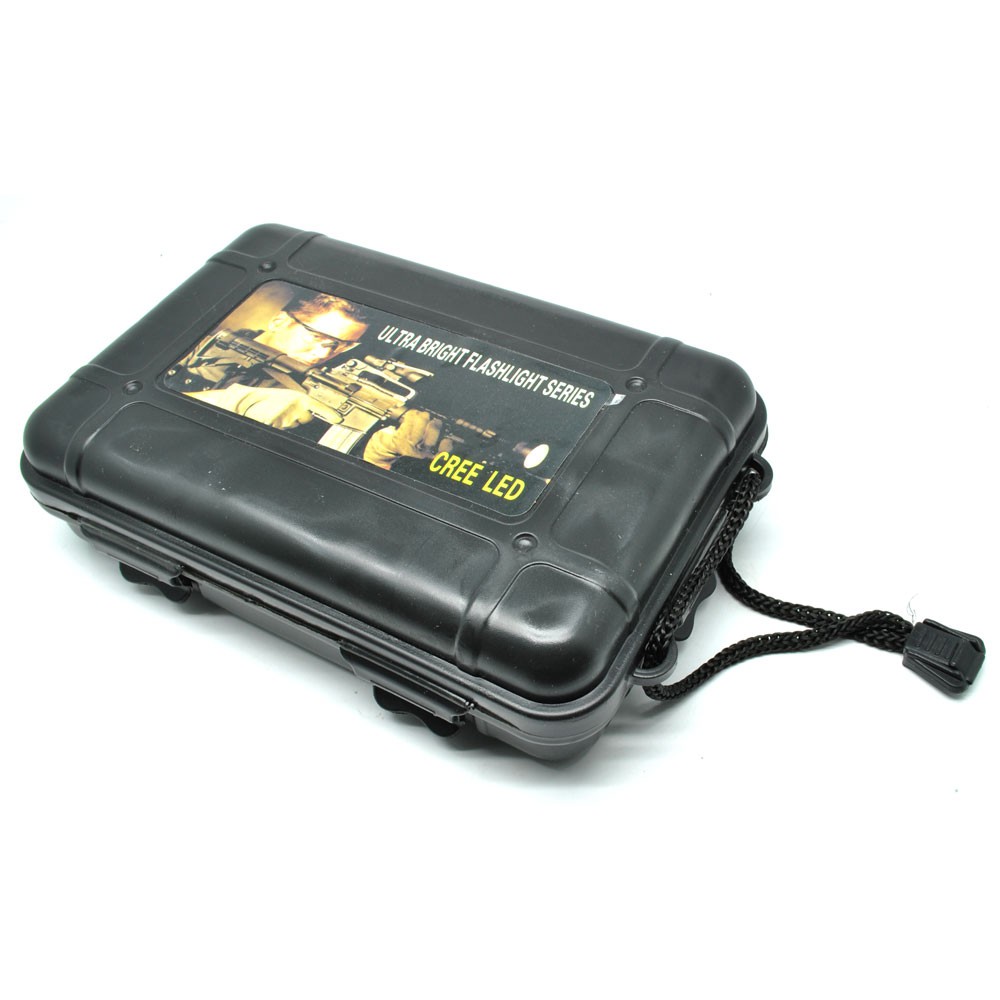 Led Flashlight Plastic Storage Box - Black | Shopee Malaysia
