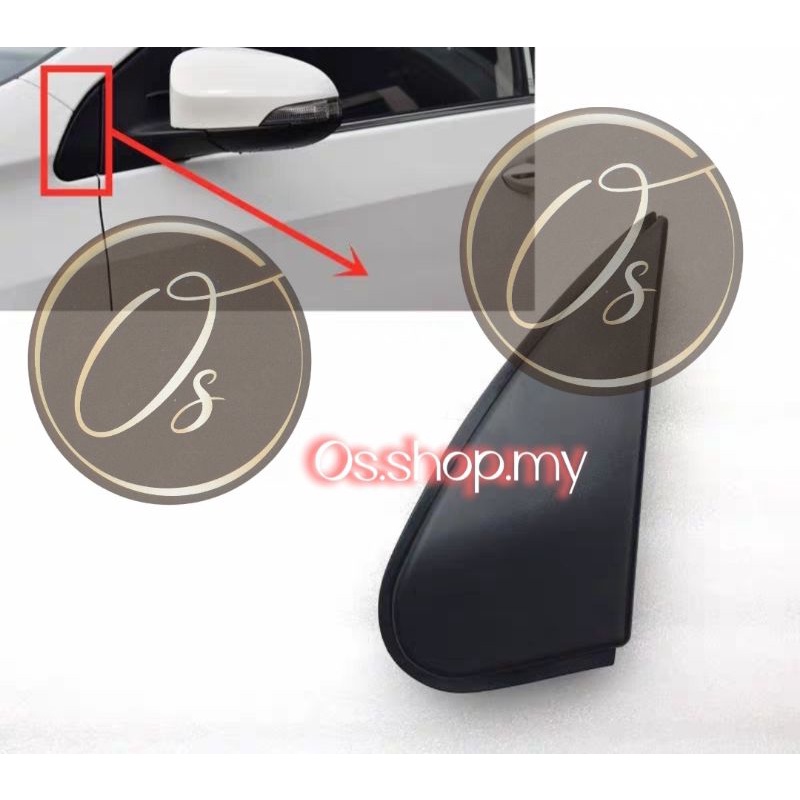 TOYOTA ALTIS 2014 -2018 SIDE MIRROR END (TRIANGLE) FENDER COVER / DELTA ...
