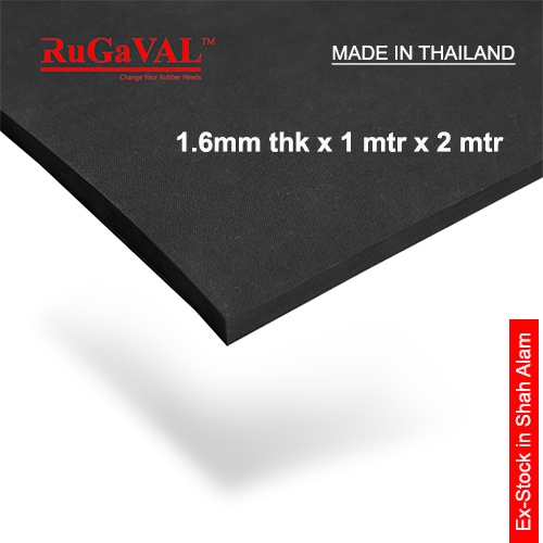 Rubber Sheet with Fabric Texture Surface, Size: 1.6mm (1/16") x 1mtrW x ...