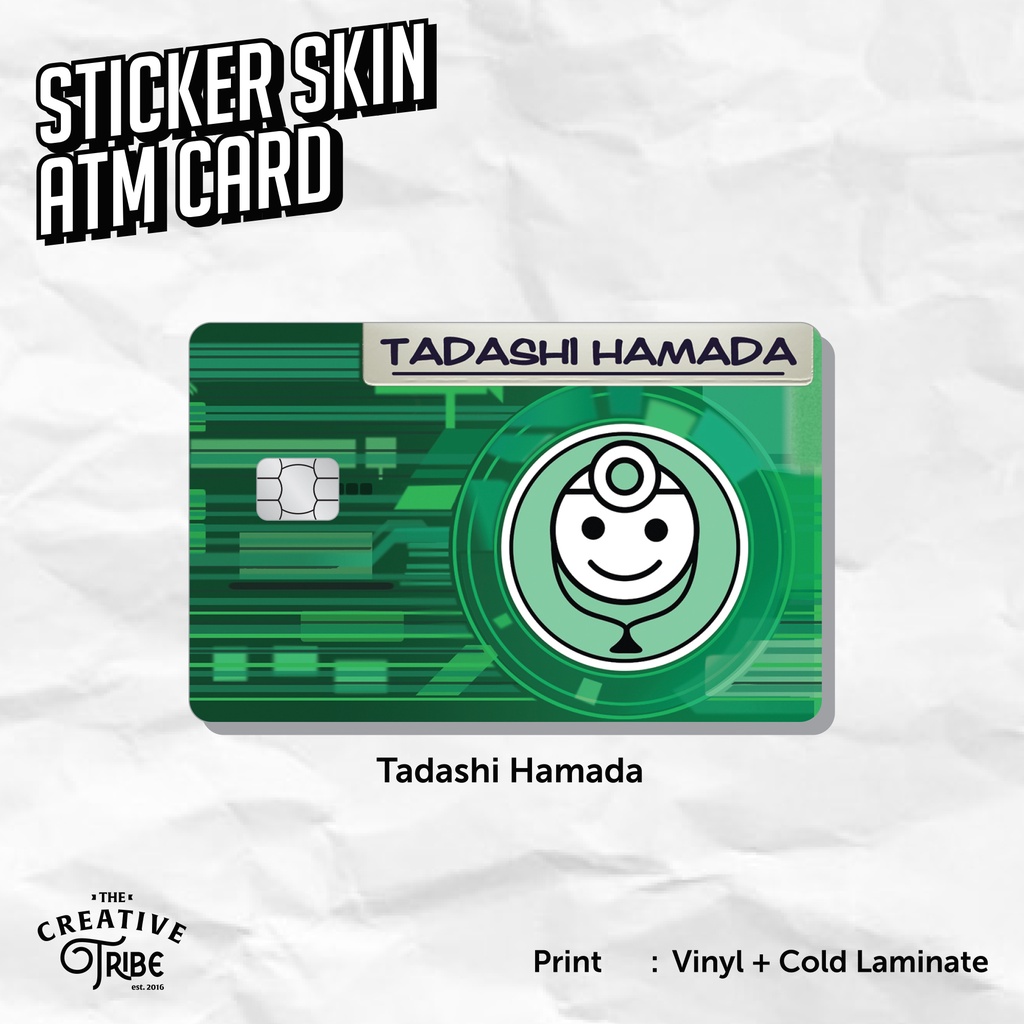 Tadashi Hamada - Skin Card Sticker - Vinyl ATM Discharge Credit Emoney ...