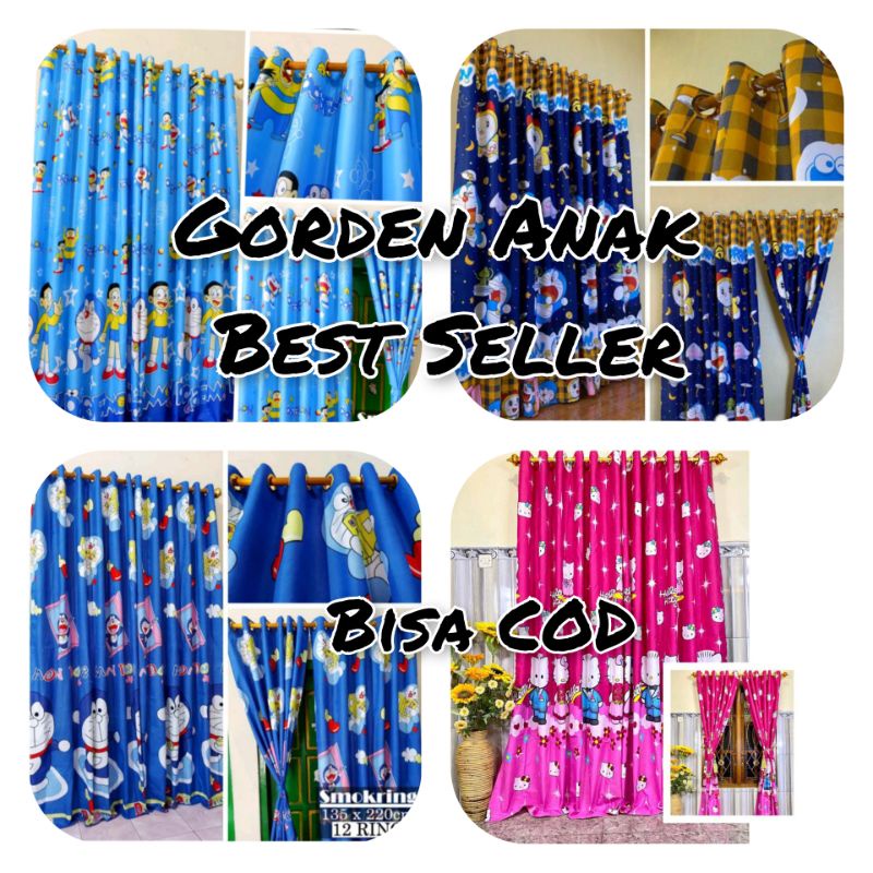 Doraemon Hellokity Curtains|| Child Curtains || Child Character ...