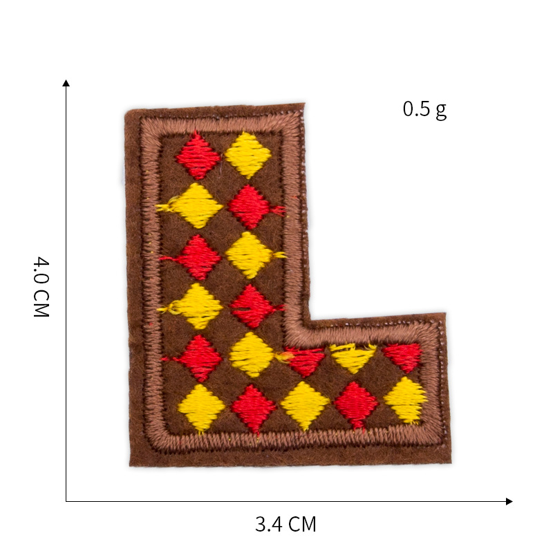 Embroidered applique letters embroidered patch embroidery patch ...