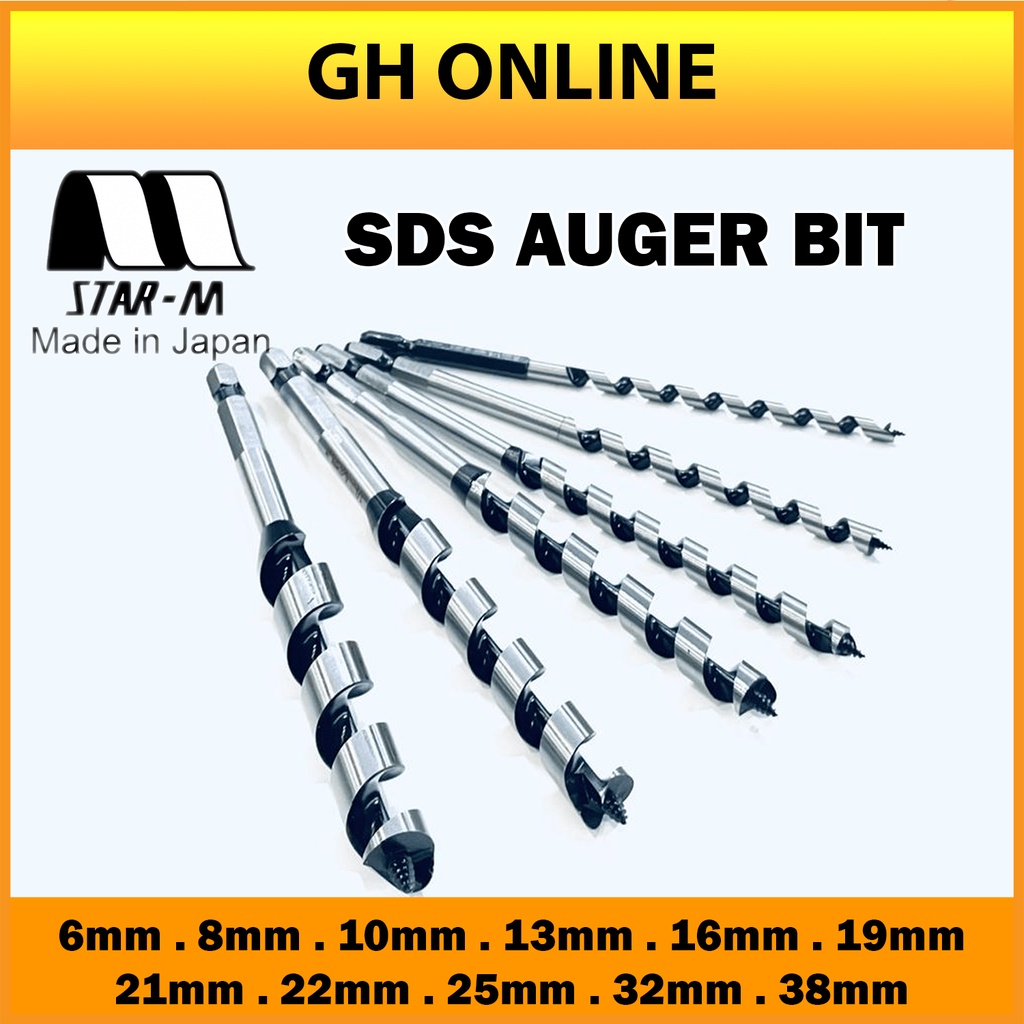 STAR-M AUGER BIT SDS ORIGINAL MADE IN JAPAN | Shopee Malaysia