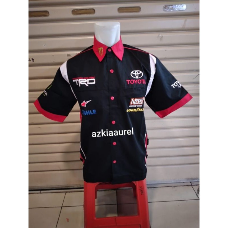 KEMEJA TOYOTA AUTOMOTIVE UNIFORM SHIRT EMBROIDERED SHIRT | Shopee Malaysia