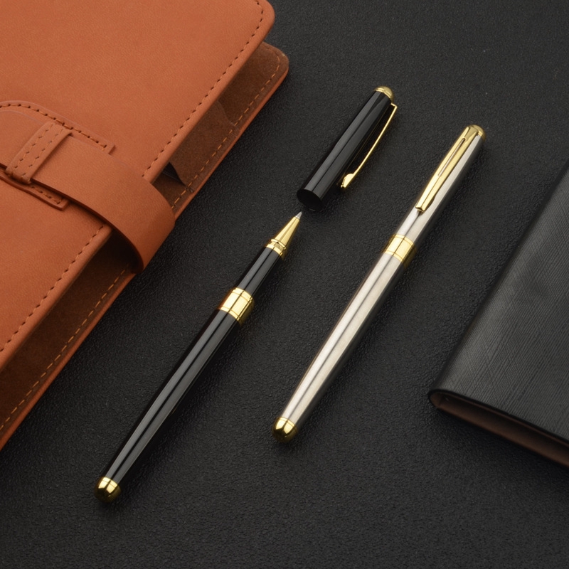 Office metal sign pen 0.5 mm High quality 1 PC Gel pen + Two refills ...