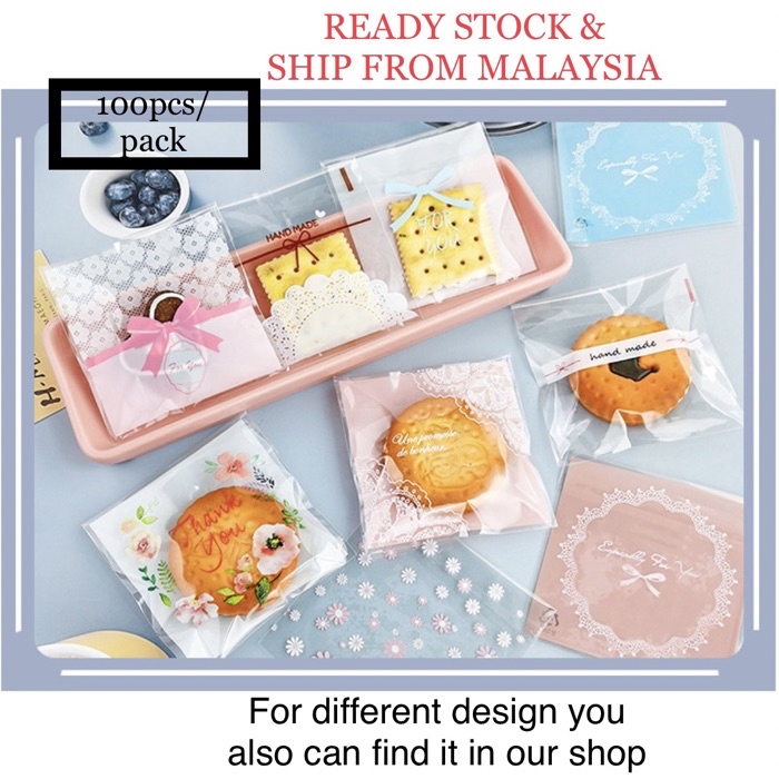 8692# A 100pcs/pack Cute Opp Plastic Bag Self-Adhesive BOPP Packaging ...
