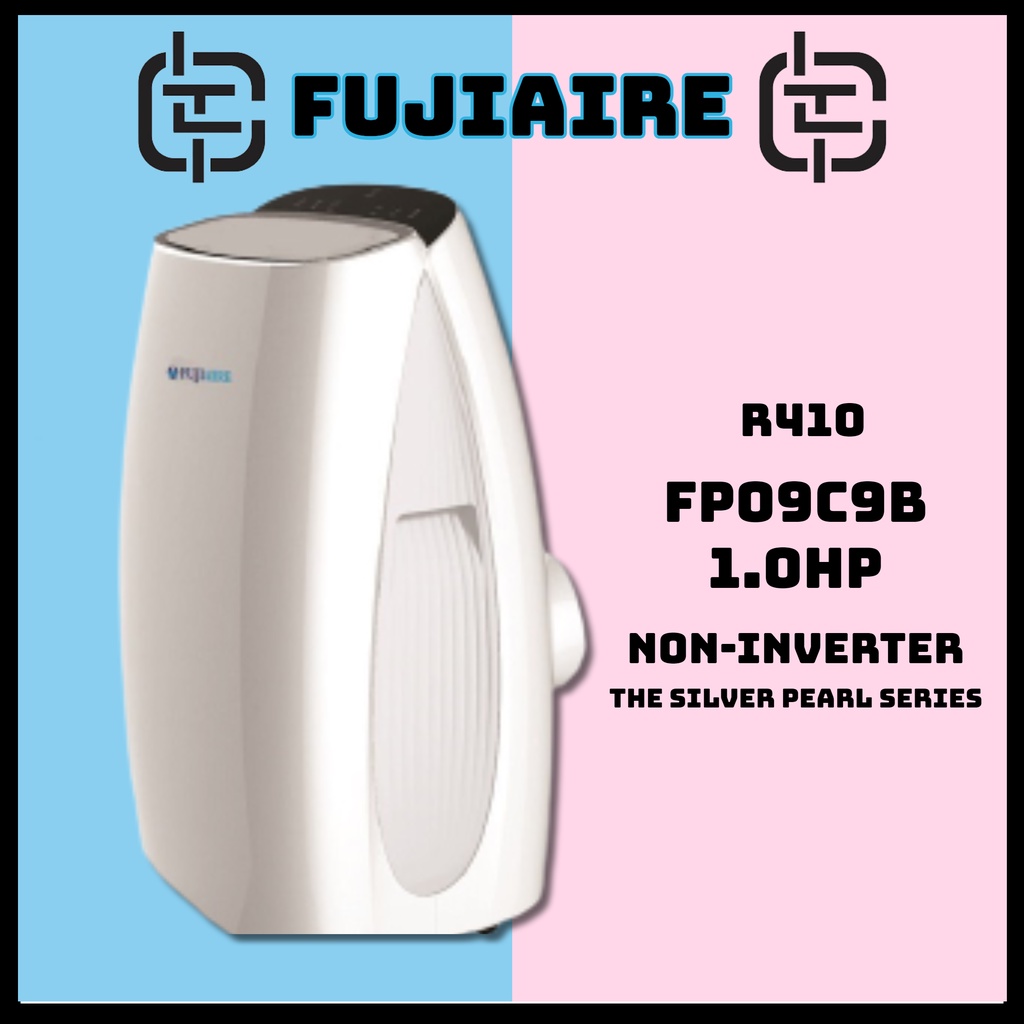 Fujiaire Portable Air Conditioner R410 FP09C9B 1.0HP 9,000 BTU Non ...