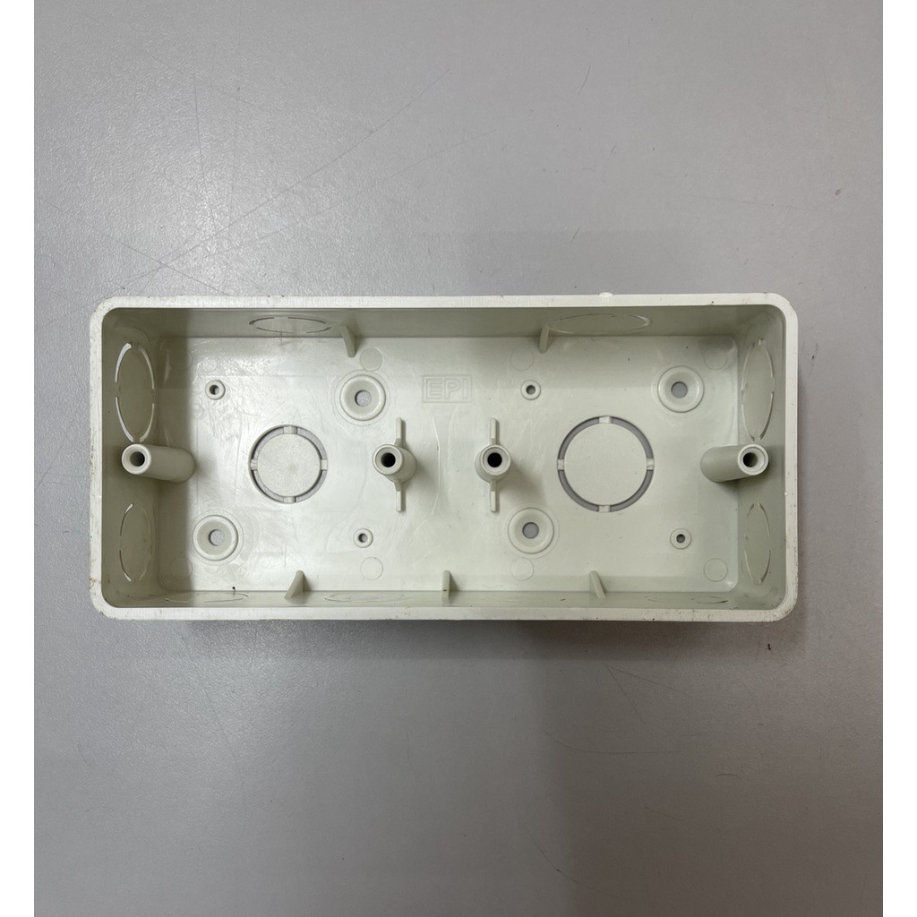 EPI 3X3 PVC Single Conceal Box / 3x7 PVC Double Conceal Box / White PVC ...