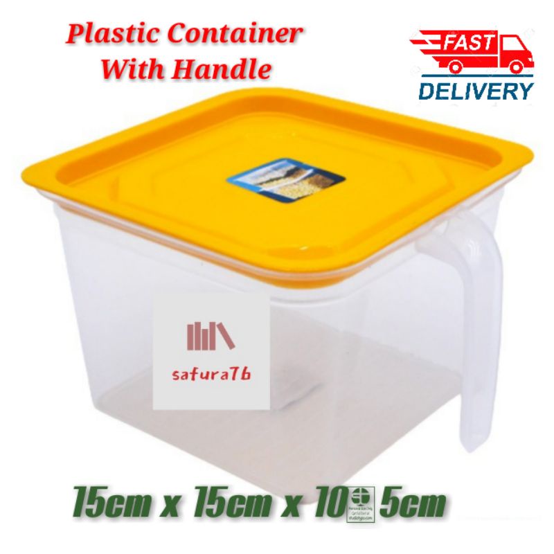 Bekas Plastik Dengan Pemegang / Tangkai / Plastic Container With Handle ...