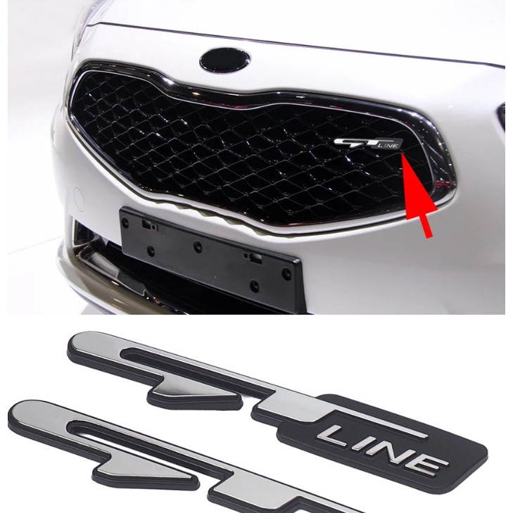 ☀SALE☀Cool 3D Car Style Sticker Gt Line Letters Sticker For Kia Rear ...
