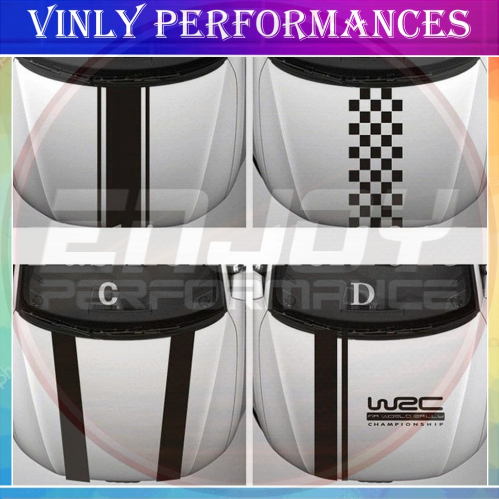 (1PCS) WRC Hood Lining Car Sticker Vinly Decals Automotive | Shopee ...