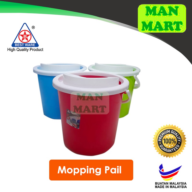 BESTWARE 1715/M 5 Gallon Mopping Pail with Mop Cover/ Baldi dengan mop ...